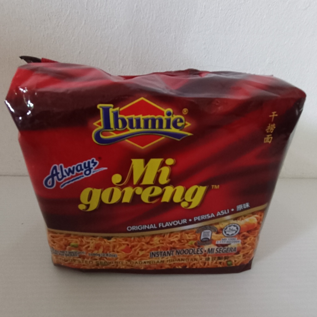 Ibumie Instant Noodles Original Flavour Mi Goreng Perisa Asli (5'sx80g ...