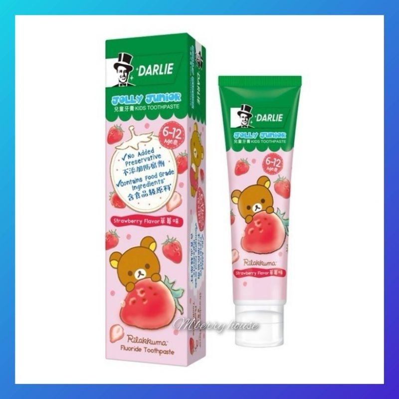 Darlie Jolly Junior Kids Toothpaste 6-12 Years Strawberry 60g(exp11 ...