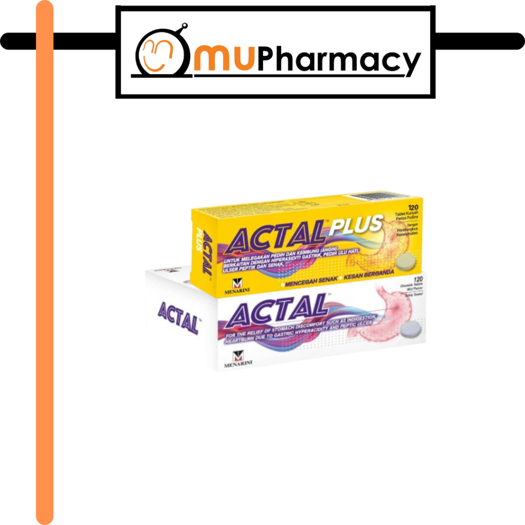Actal/ Actal Plus For Anti Acid Box of 120's | Shopee Malaysia