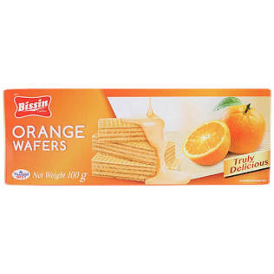 BISSIN ORANGE FLAVOUR WAFERS (必先橙味威化饼) - 100g | Shopee Malaysia