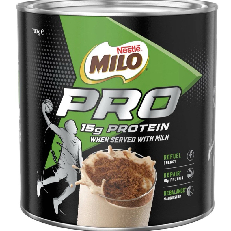Nestle Milo Pro Chocolate Milk Powder High Protein Tub 700g | Shopee Malaysia