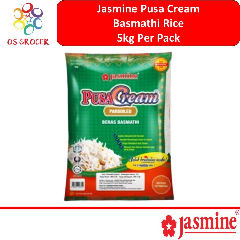 Jasmine Pusa Cream Basmathi Rice 5kg | Shopee Malaysia