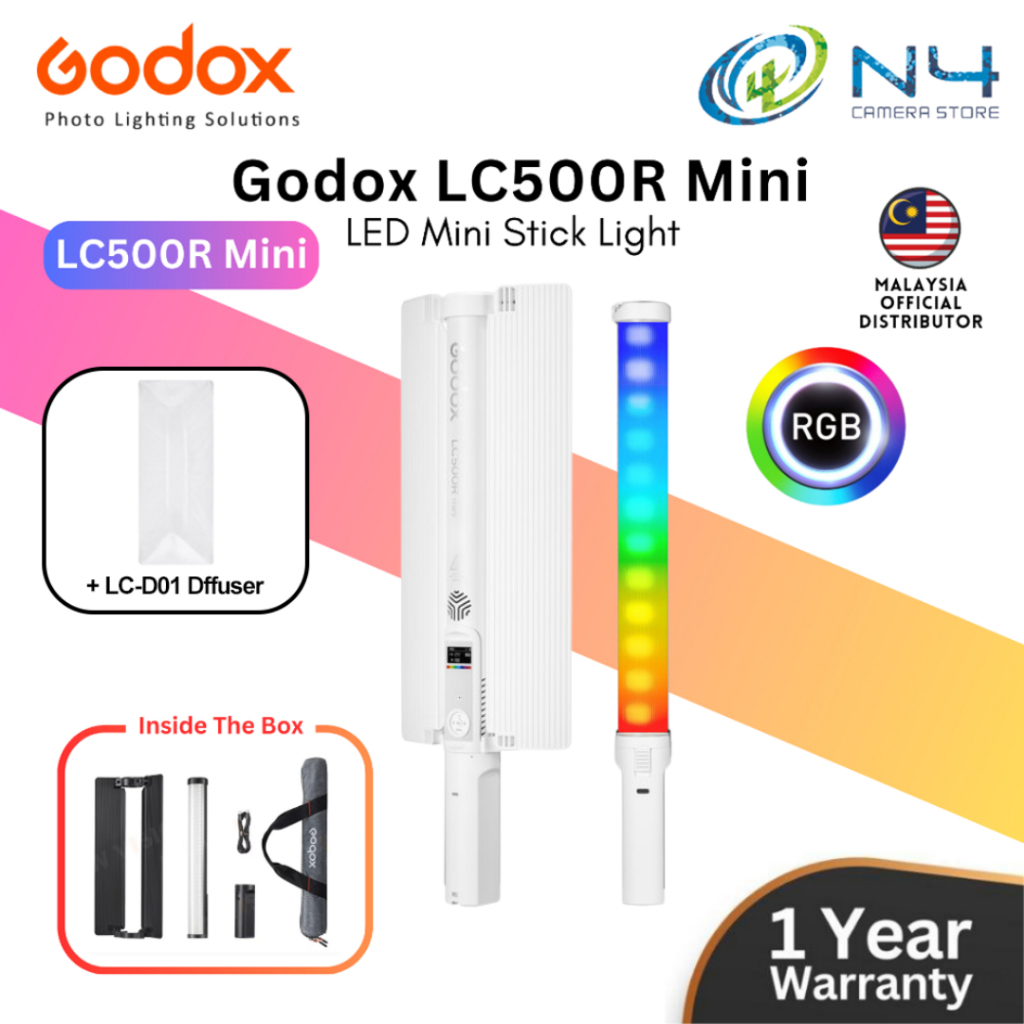 Godox LC500R Mini RGB LED Light Stick (Black, 18") | Shopee Malaysia