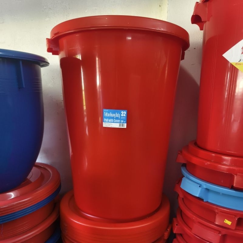 Felton pail with cover /Tong Air/Bekas Air(jenis tebal)tempayan/Tong ...