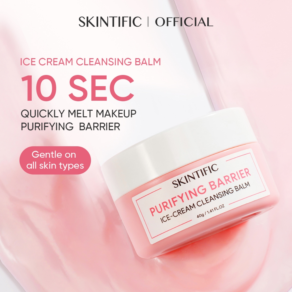 SKINTIFIC Cleansing Balm Make Up Remover Purifying Barrier Ice Cream ...