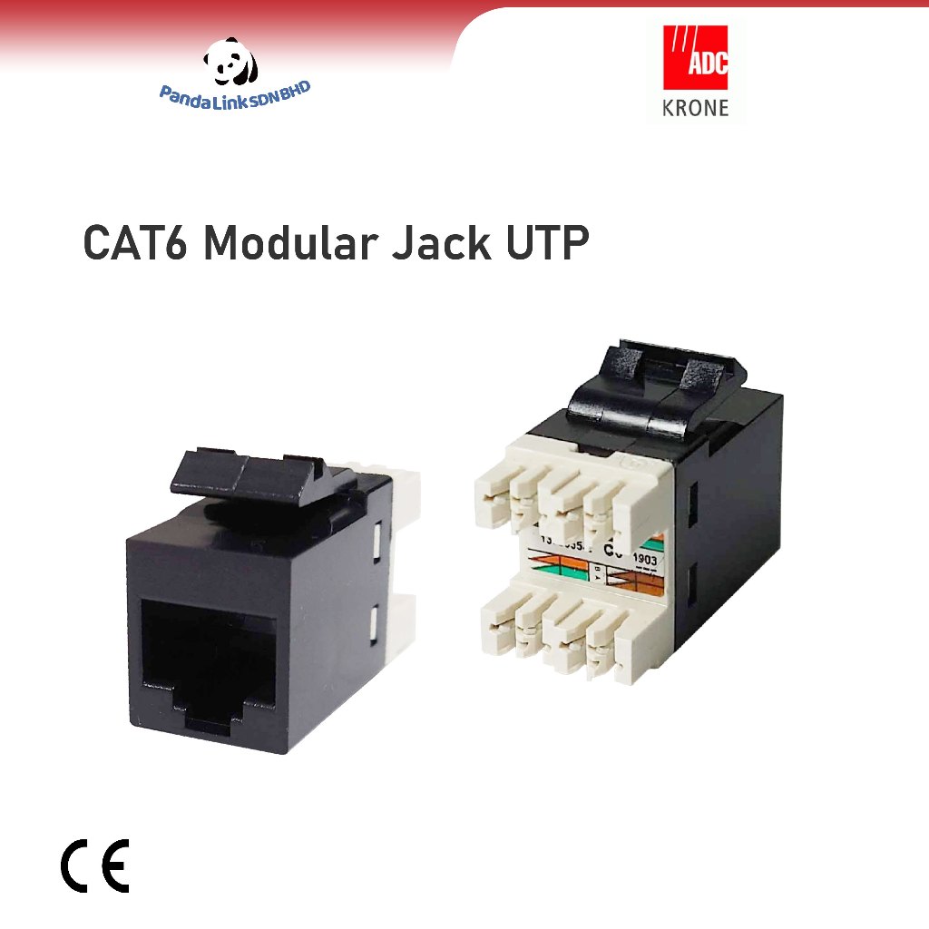 ADC KRONE CAT6 RJ45 UTP Unshielded Modular Keystone Jack | Shopee Malaysia