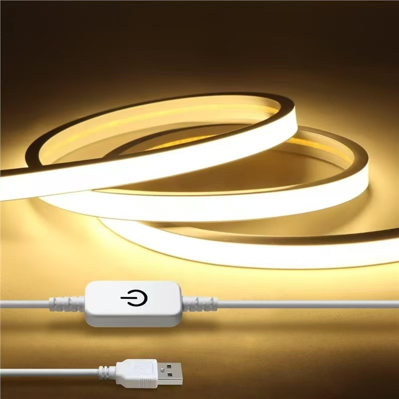 Neon Light Strip with Remote cont Flexible Cuttable DIY light USB ...