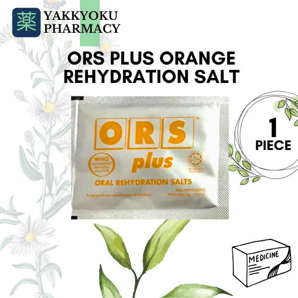 ORS Plus Original Oral Rehydration Salts Orange FlavoUr Pharmaniaga [5 ...