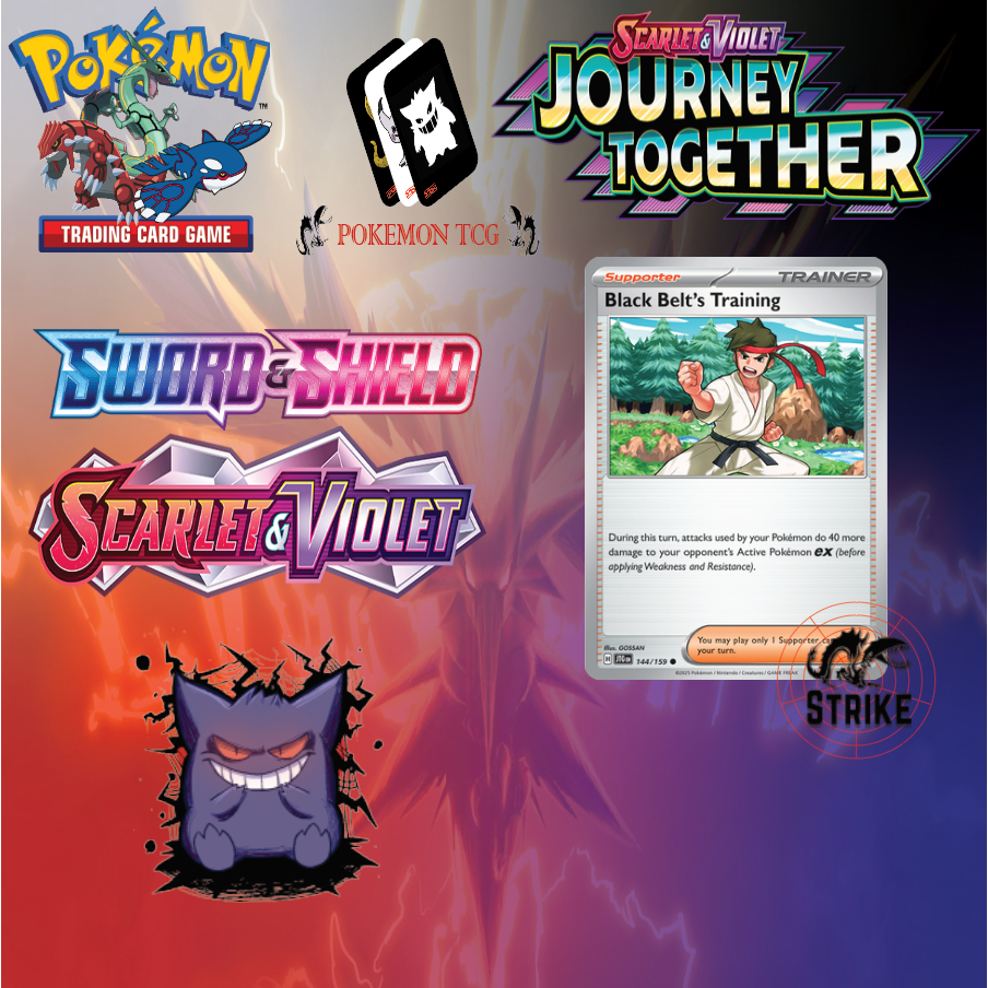 Pokemon Trainer Card - Black Belt's Training 144/159 Journey Together ...