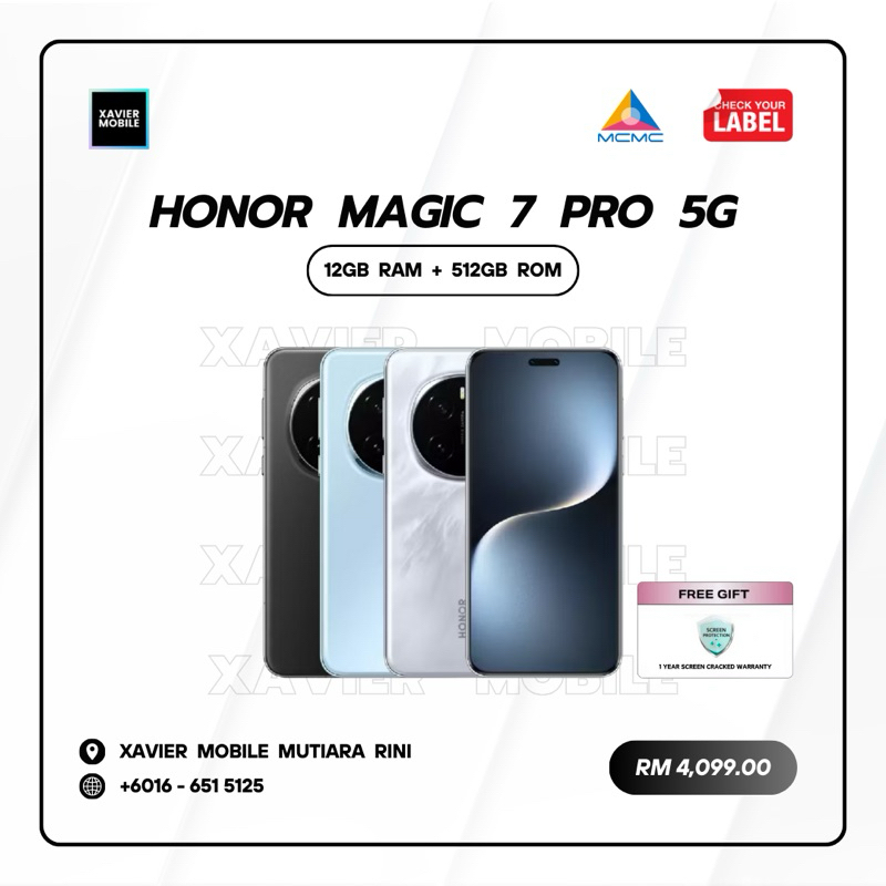 [Flagship Offer] HONOR Magic 7 Pro 5G | 12GB + 512GB | 16GB + 1TB | 5,850mAh Battery | 100W Fast ...