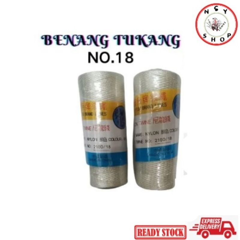 Twin Thread # 18/ Nylon Twin Thread BENANG TUKANG(1 Gulung) | Shopee ...