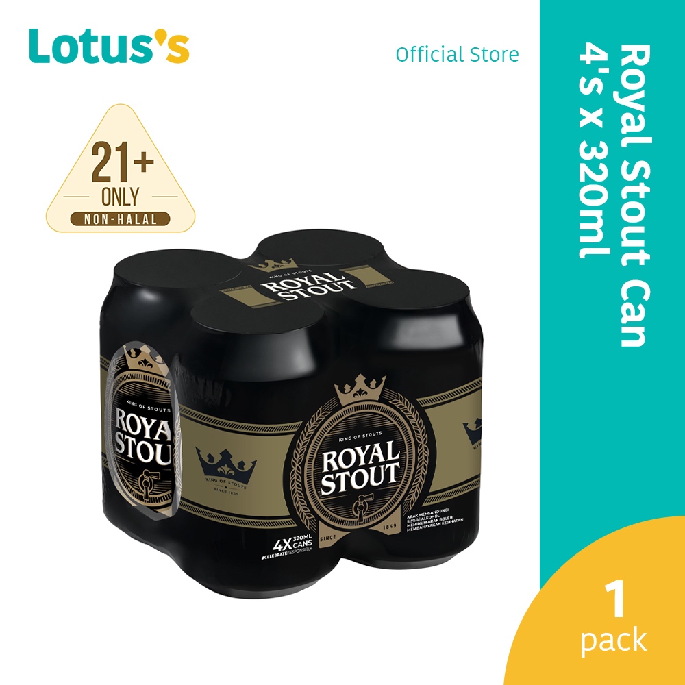 Royal Stout Can (4's x 320ml) | Shopee Malaysia
