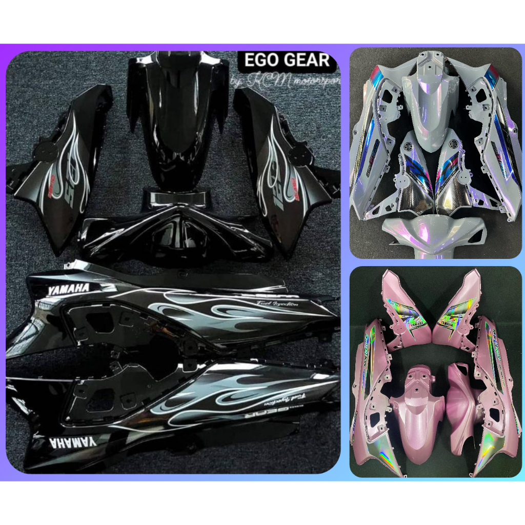 COVERSET ORIGINAL YAMAHA EGO GEAR DESIGN API 2023 / CHROME RAINBOW ...