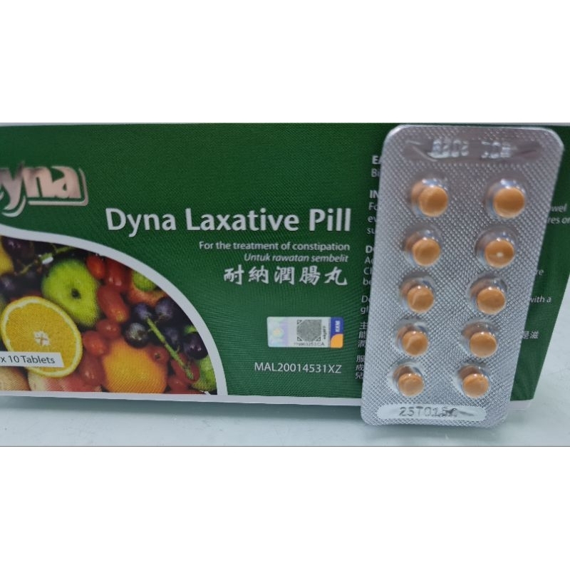 DYNA LAXATIVE PILL 10S FOR CONSTIPATION | Shopee Malaysia
