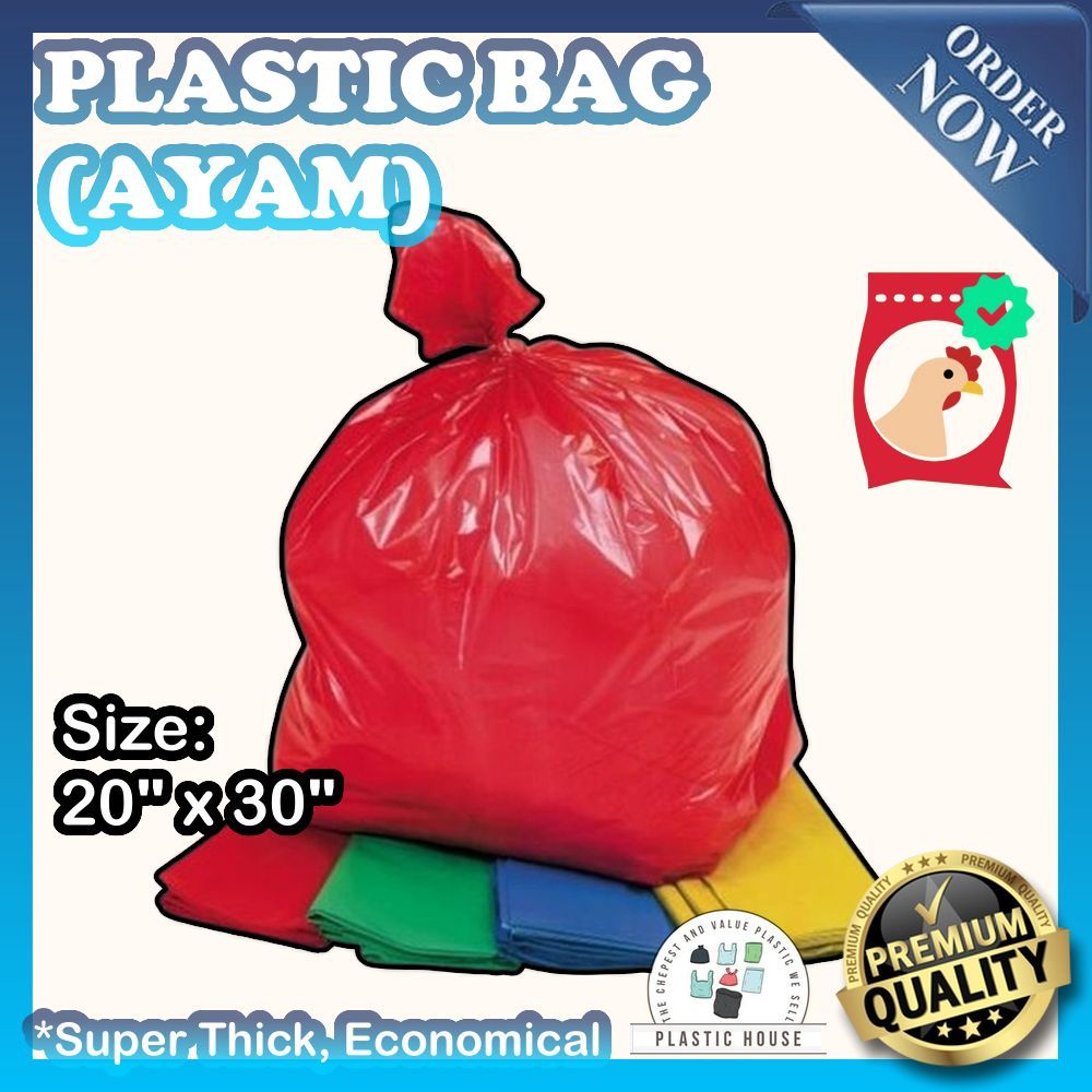 20" x 30" PE Plastic Chicken Bag (1KG) / Plastik Beg Bungkus Ayam ...