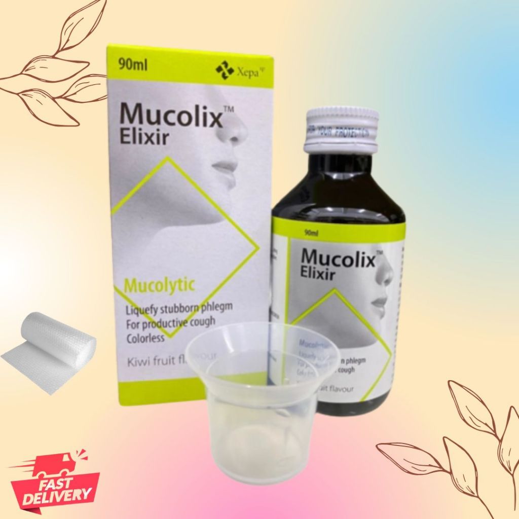 Mucolix Cough Syrup 90ml UBAT BATUK CAIR KAHAK DEWASA DAN KANAK-KANAK ...