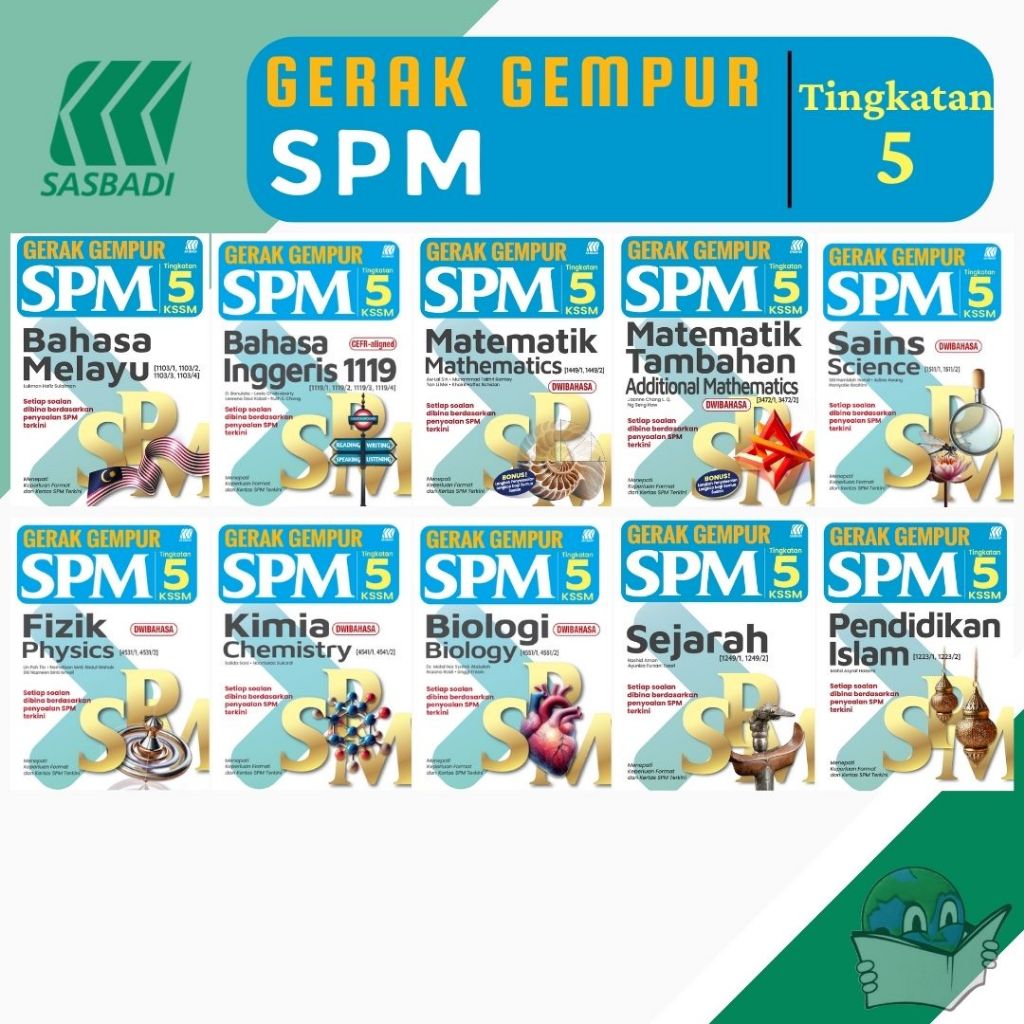 Buku Latihan 2025 Gerak Gempur SPM Tingkatan 5 - B.Melayu/Eng/Mate ...