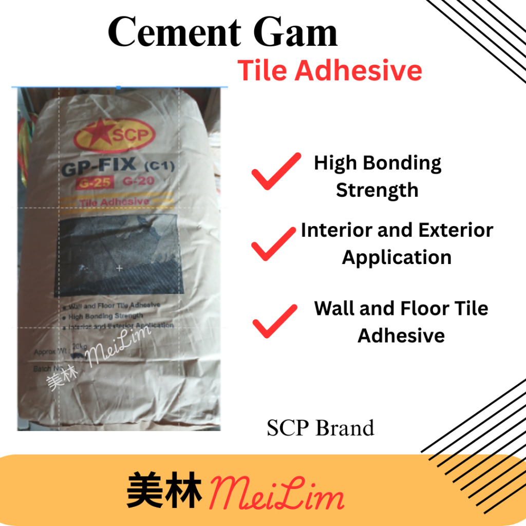 Tile Adhensive / Simen Gum / Gum Cement (Grey) 1kg /3 kg | Shopee Malaysia