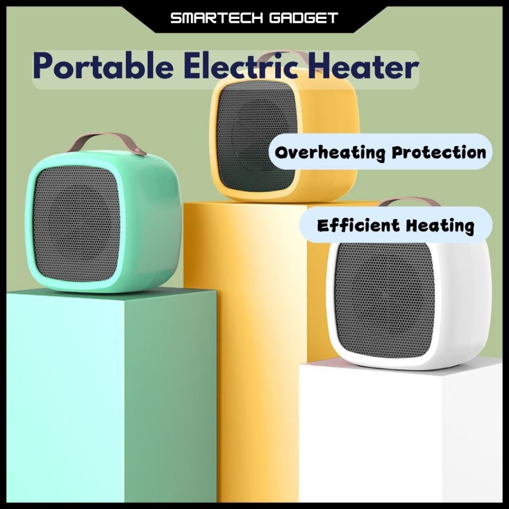 Smartech Portable Electric Heater Fan Comfortable Mini Desktop Air Heater Winter Heater Fan ...