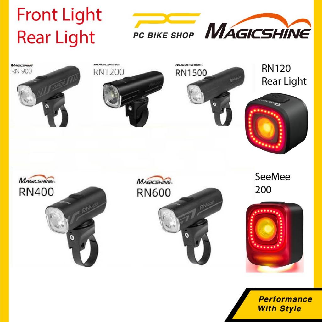 MAGICSHINE FRONT LIGHTS Rear Light RN400 RN600 RN900 RN1200 RN1500 USB ...