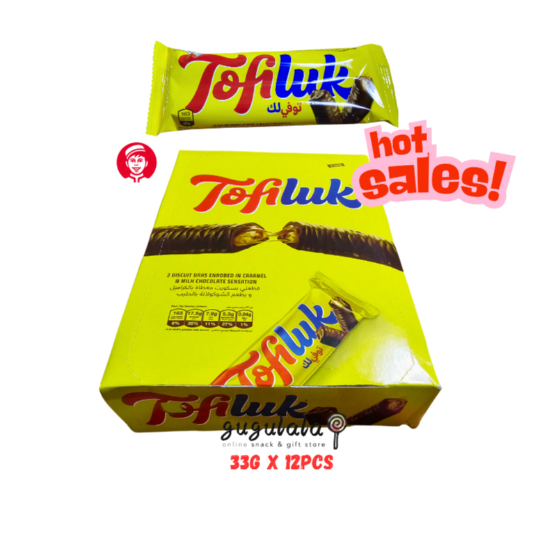 Tofiluk Caramel Crunch Chocolate Bar 33g x 12pcs | Shopee Malaysia