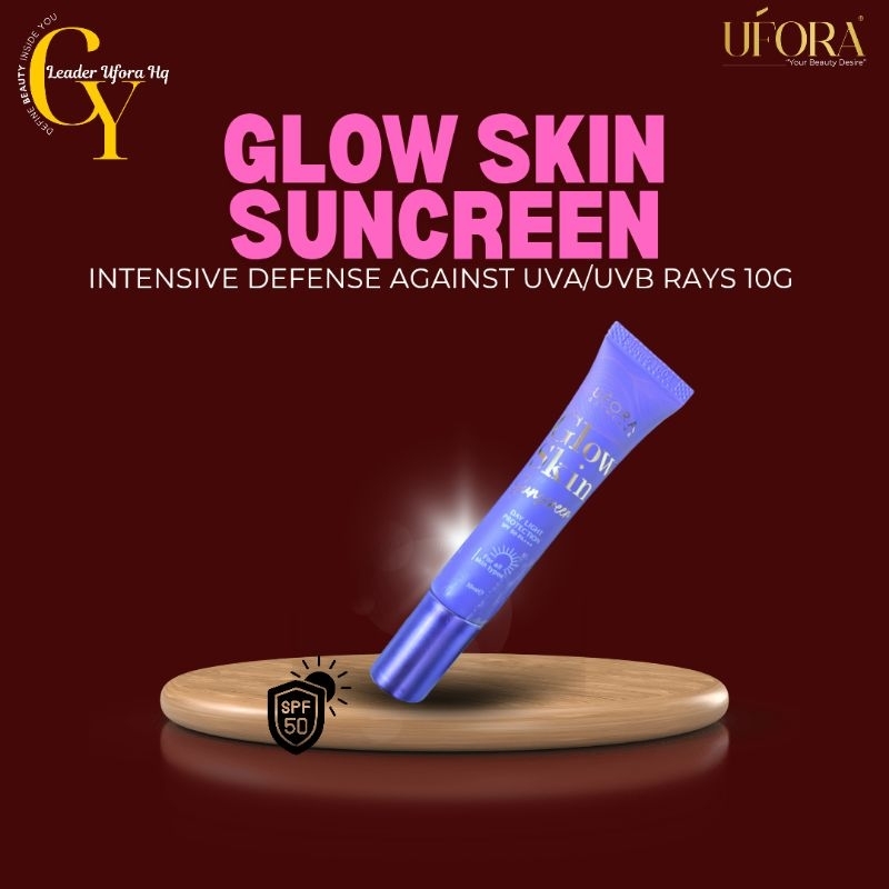Sunscreen Ufora SPF50/PA+++ Pelindung Kulit Dari Sinaran UVA& UVB (10ML ...