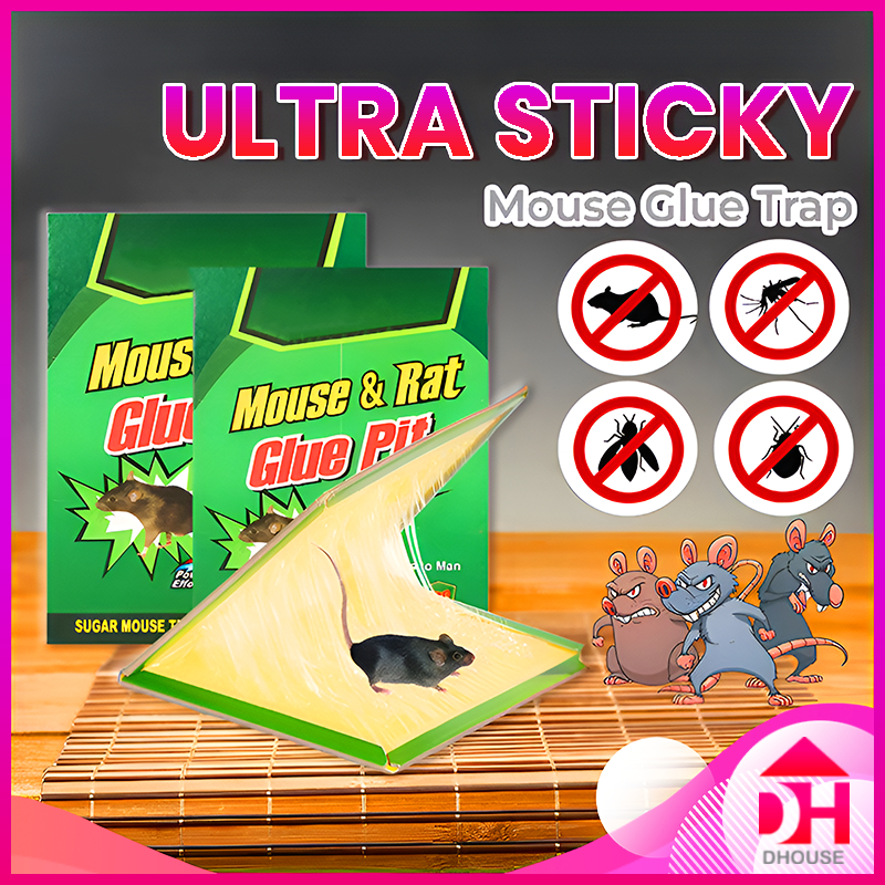 Mouse Glue Trap Board Effective Rat Snake Insect Sticky Household ...