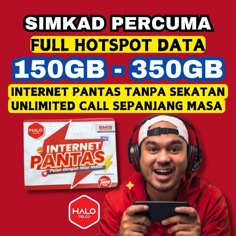 𝑭𝒓𝒆𝒆 𝑺𝒉𝒊𝒑𝒊𝒏𝒈 / Simkad Halo Telco Tune Talk / Hotspot penuh / Internet laju / unlimited Call ...