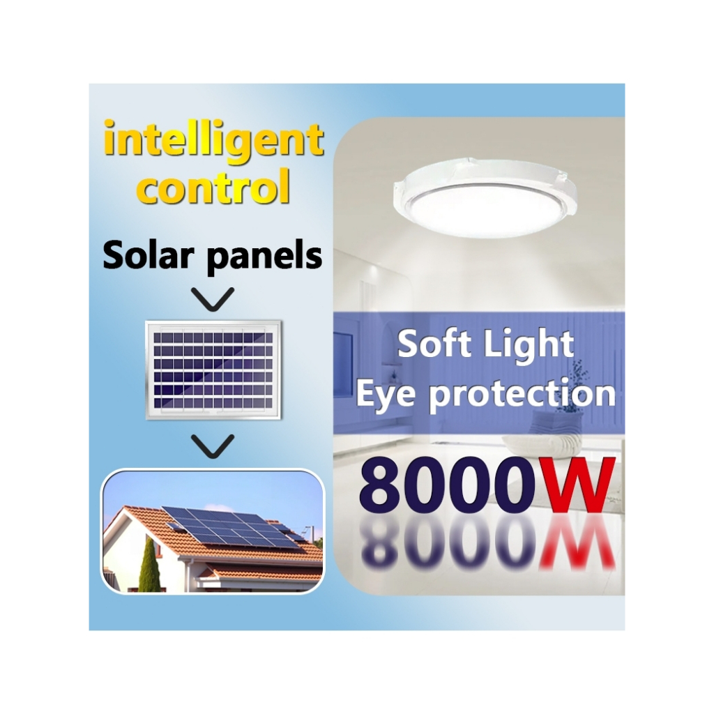 【8000W】Modern LED solar ceiling light suitable for room ceiling, indoor lighting decoration ...