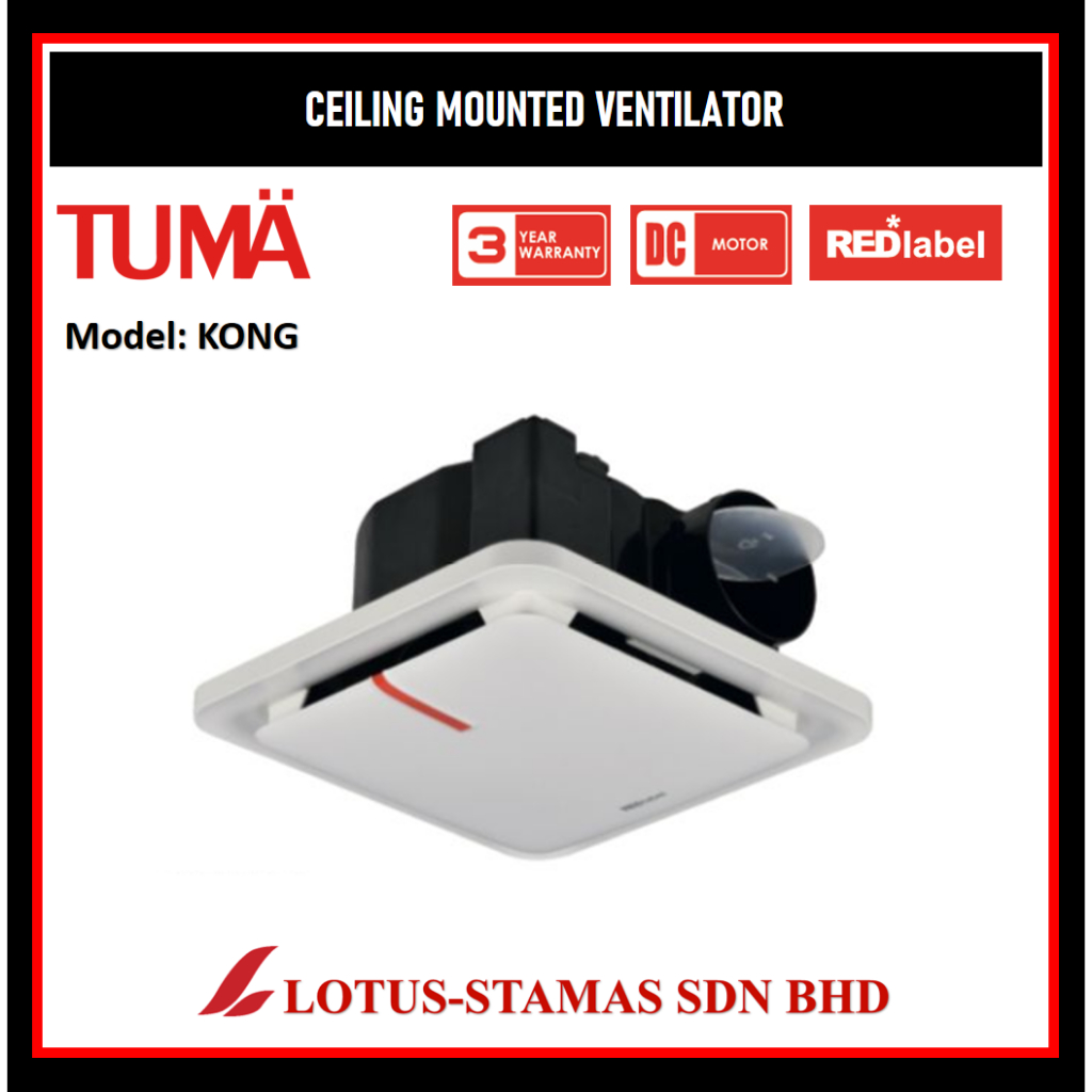 Tuma - Red Label Kong Ceiling Air Ventilator Exhaust Fan / Ventilator ...
