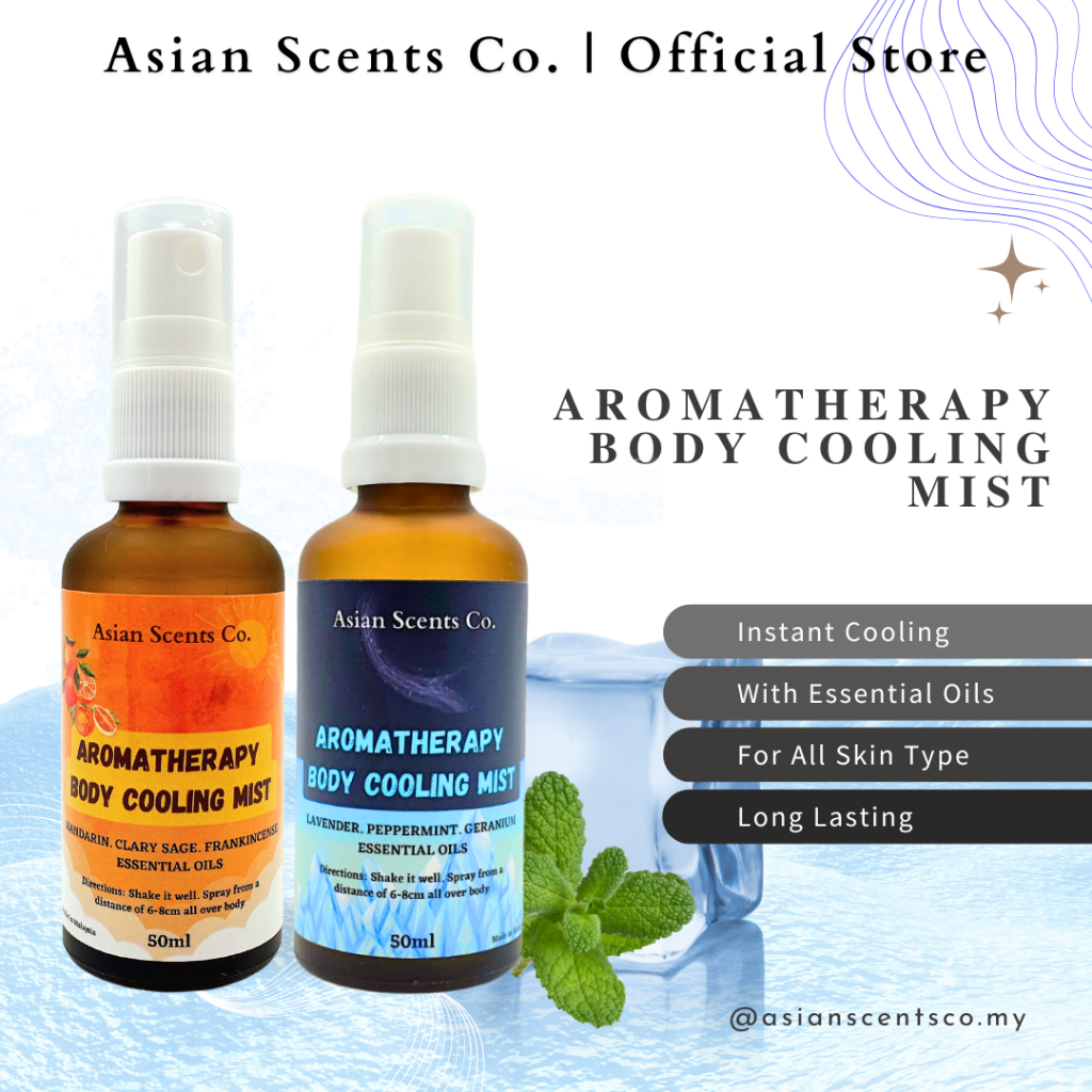 Asian Scents Co. Aromatherapy Body Cooling Mist | Deodorant (50ml ...
