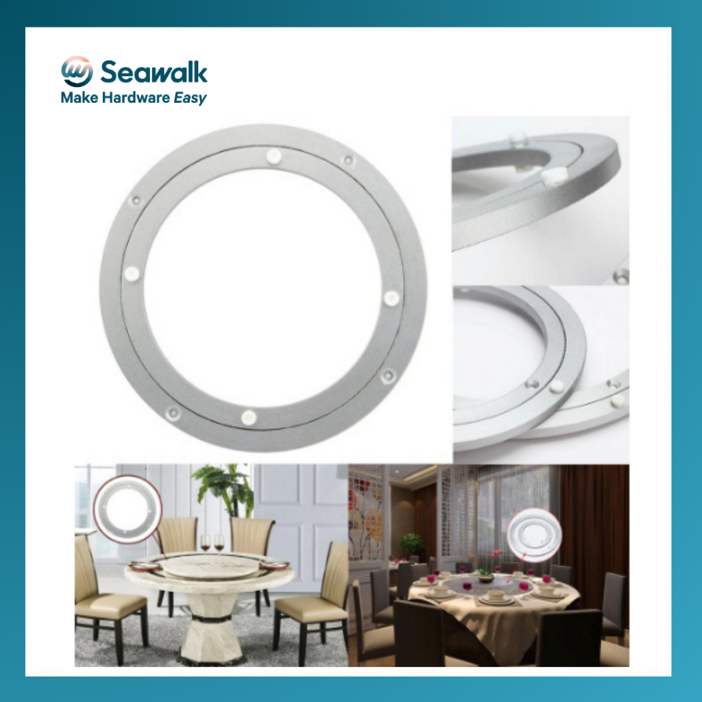 Aluminium Swivel Base Dining Table Turning Lazy Susan Plate Alat Bulat ...