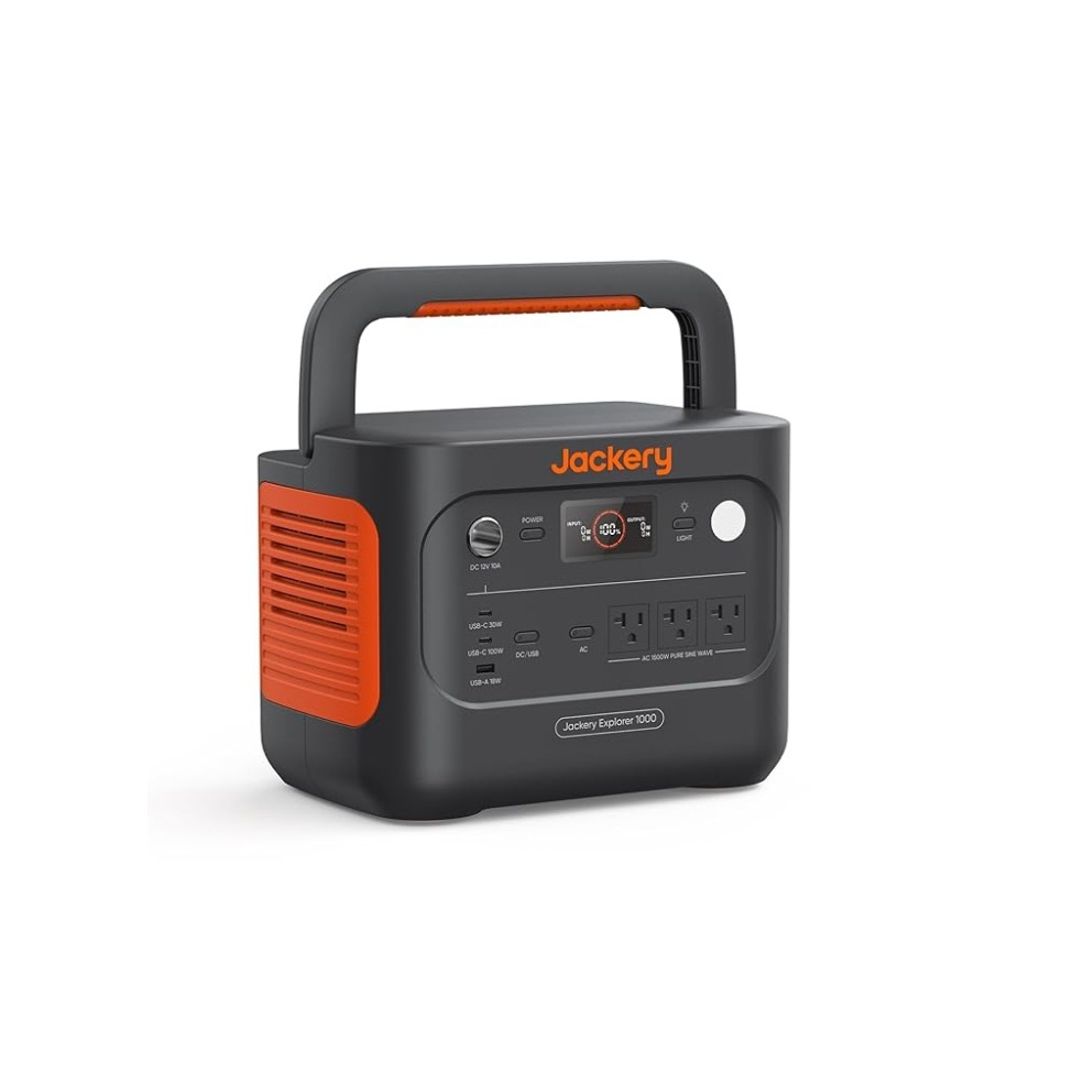 Jackery Explorer 1000 V2 Portable Power Station Light Weight Generator 1070Wh LiFePO4 Battery ...