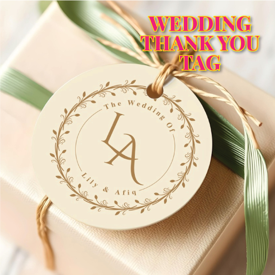 CUSTOM THANK YOU TAG Doorgift Kahwin / Wedding / Aqiqah / Birthday ...
