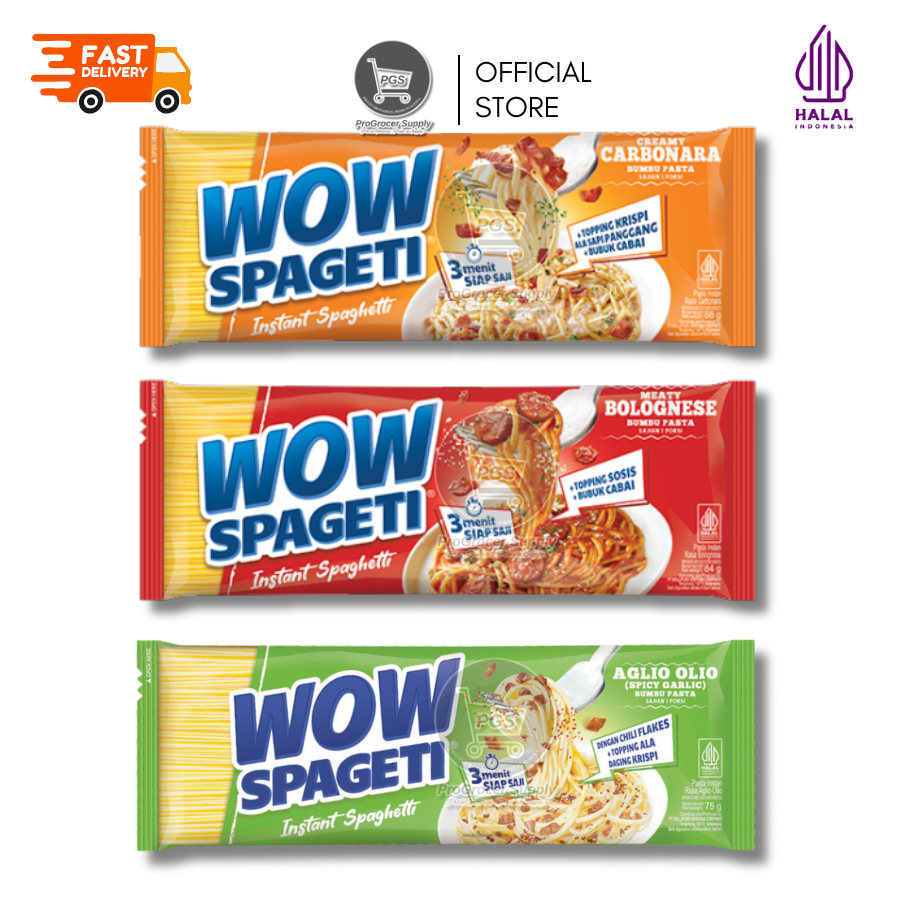 1pcs Wow Spageti Spaghetti Pasta Meaty Bolognese Creamy Carbonara Aglio Olio TikTok Viral Halal ...