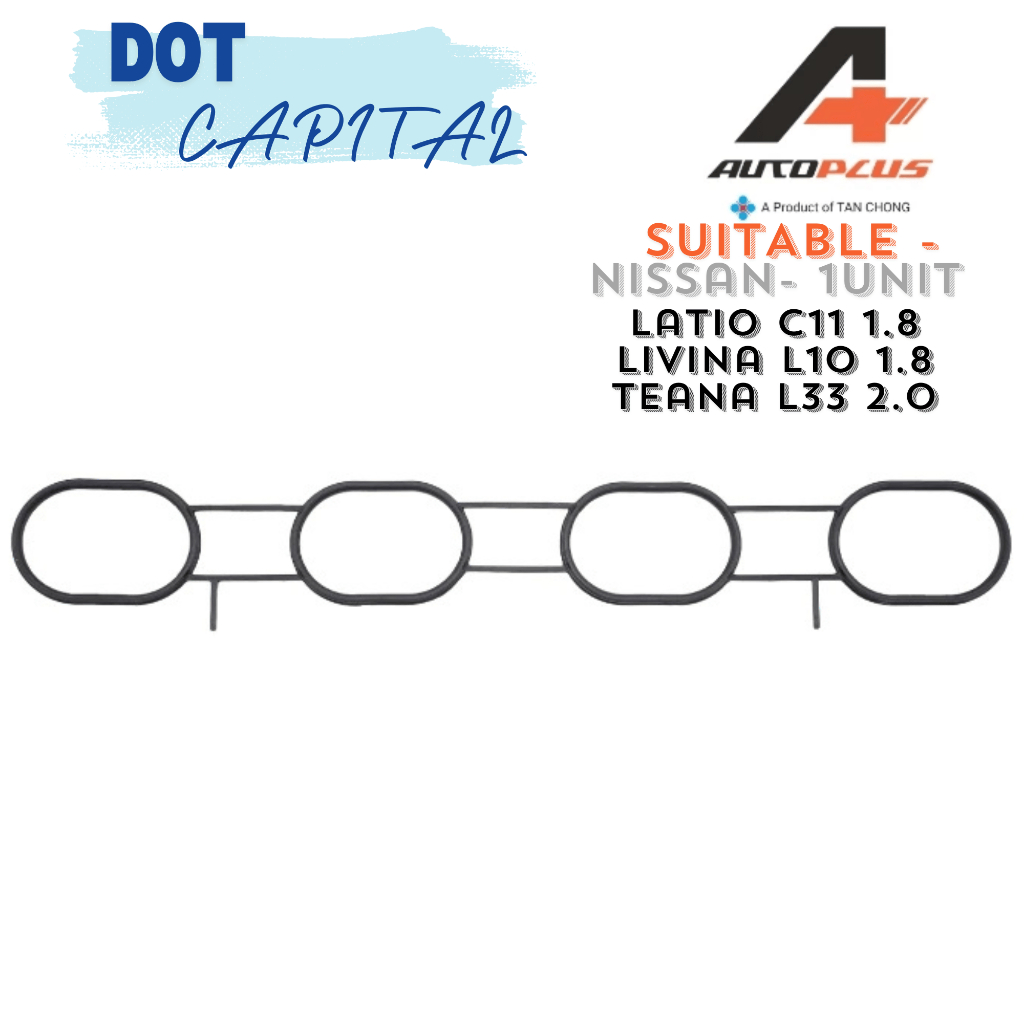 AUTOPLUS Gasket Manifold NISSAN Latio C11 1.8 / Livina L10 1.8 / Teana ...