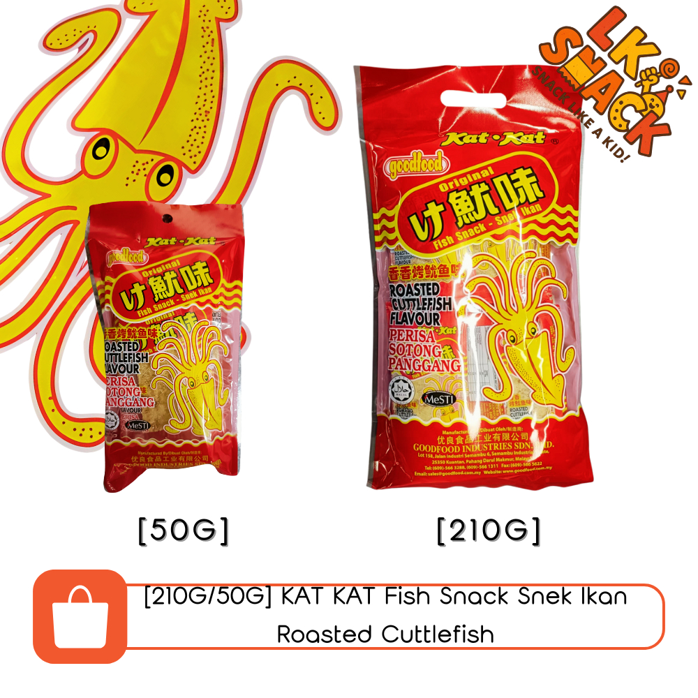 [210G/50G] KAT KAT Fish Snack Snek Ikan Roasted Cuttlefish [Original ...
