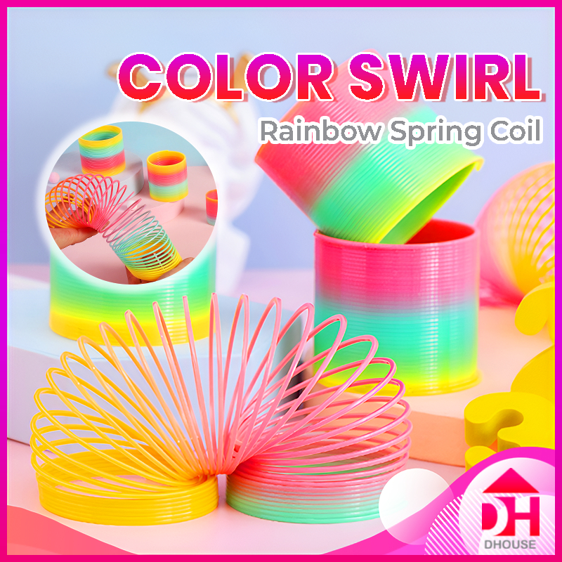 Colorful Rainbow Spring Coil Kids Children Toys Magical Circles Classic ...
