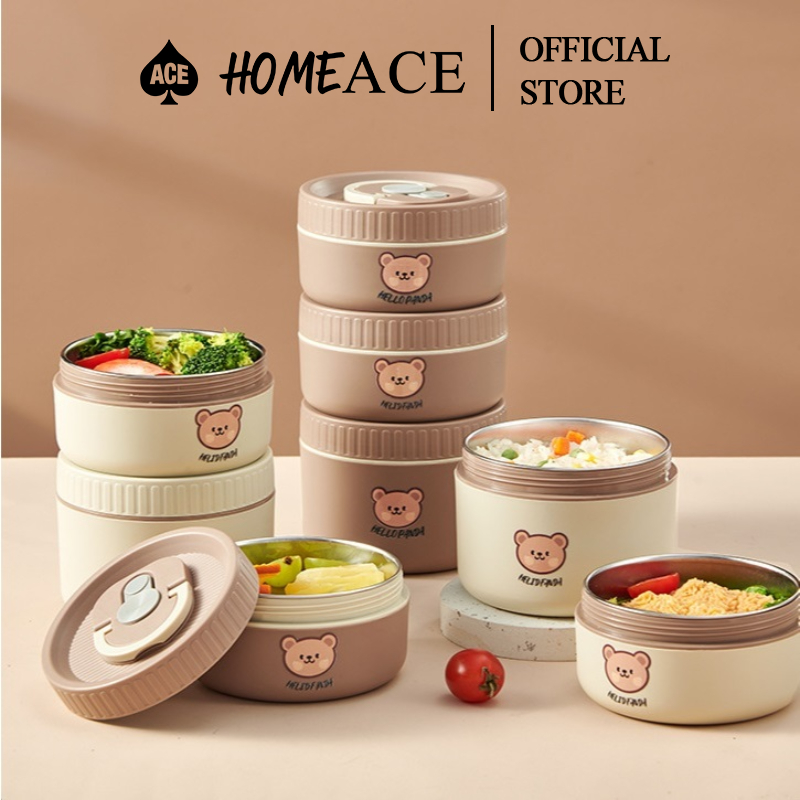ACE HOMEACE Stainless Steel Lunch Box (400ml/600ml) | Shopee Malaysia