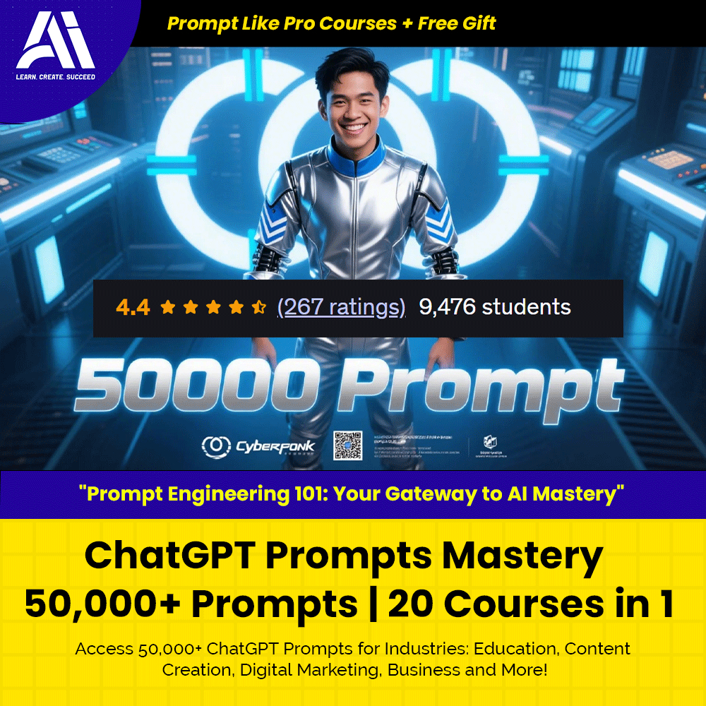 Chatgpt Prompt Course - 50,000 Chatgpt Prompt - 20 Courses in 1 | Chatgpt Prompt Engineering ...