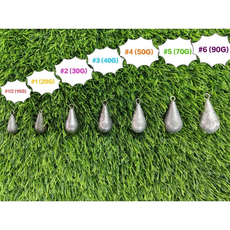 DIPSEY SINKER/WIRE LEAD WEIGHT SINKER/BATU LADUNG TIMAH | Shopee Malaysia