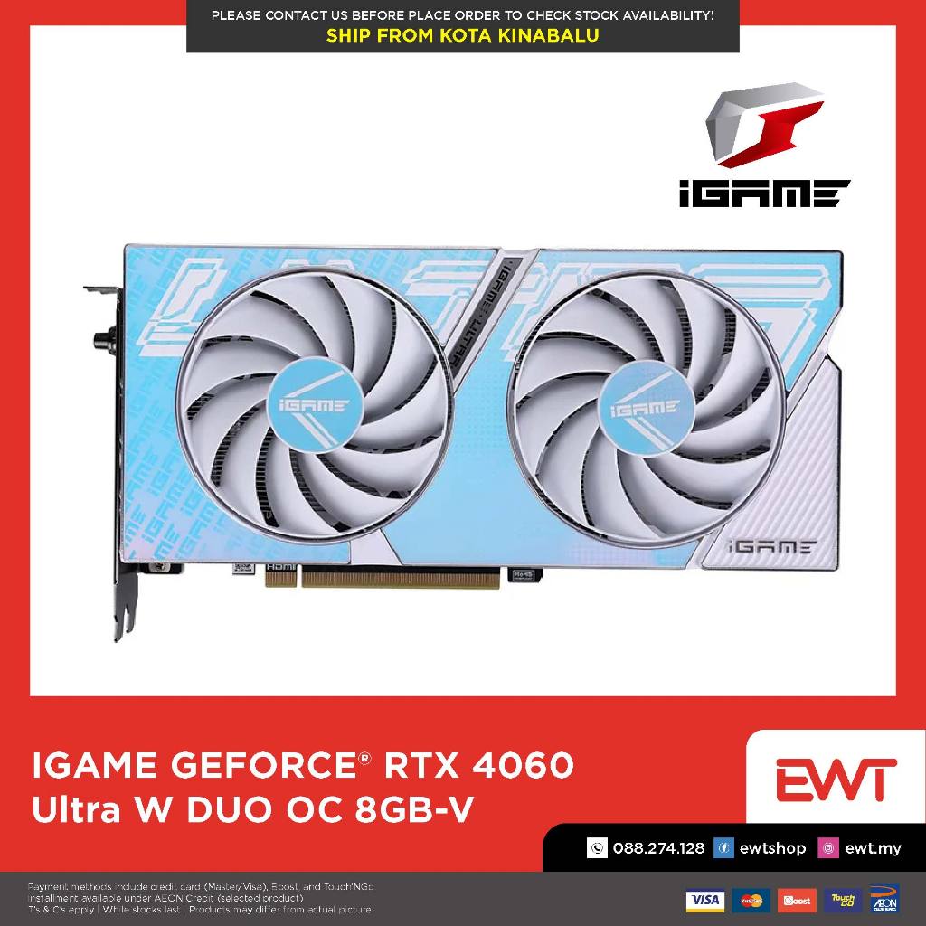 iGame GeForce RTX 4060 Ultra W DUO OC 8GB-V Graphic Card 100% ORIGINAL ...
