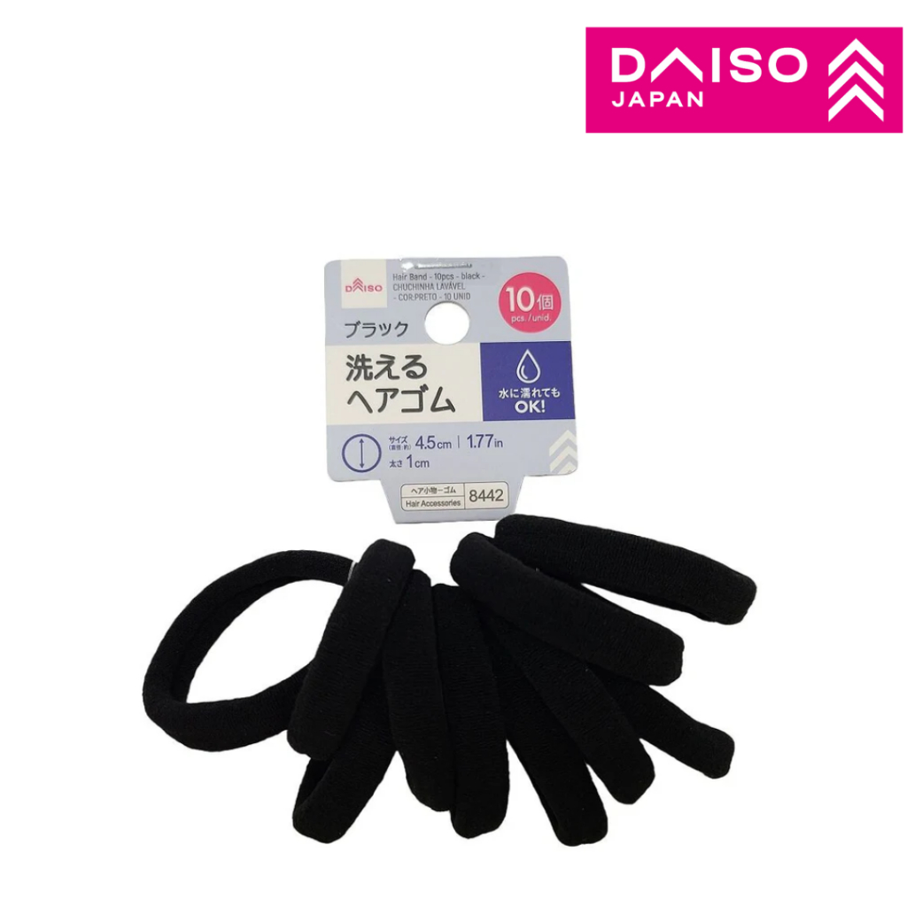 DAISO Hair Band -10 pcs-Black | Shopee Malaysia