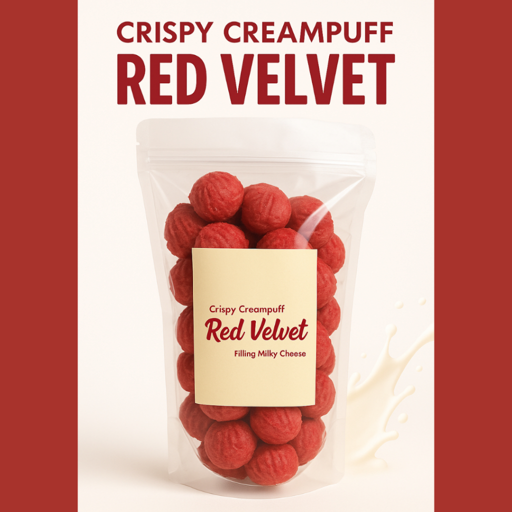 RED VELVET CHEESE CRISPY CREAMPUFF | Shopee Malaysia