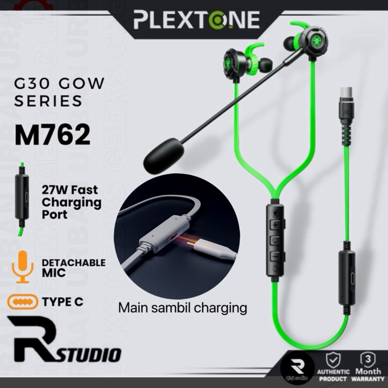 PLEXTONE M762 PLUS Dynamic Iron Loudspeaker Professional Wired Game ...