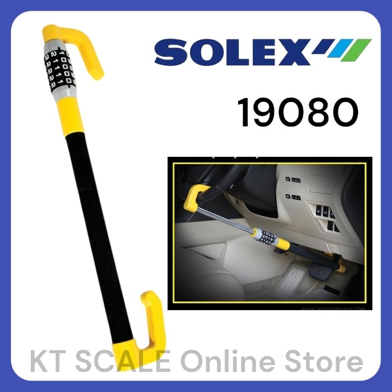 ORIGINAL SOLEX STEERING WHEEL LOCK SET 19080 | Shopee Malaysia