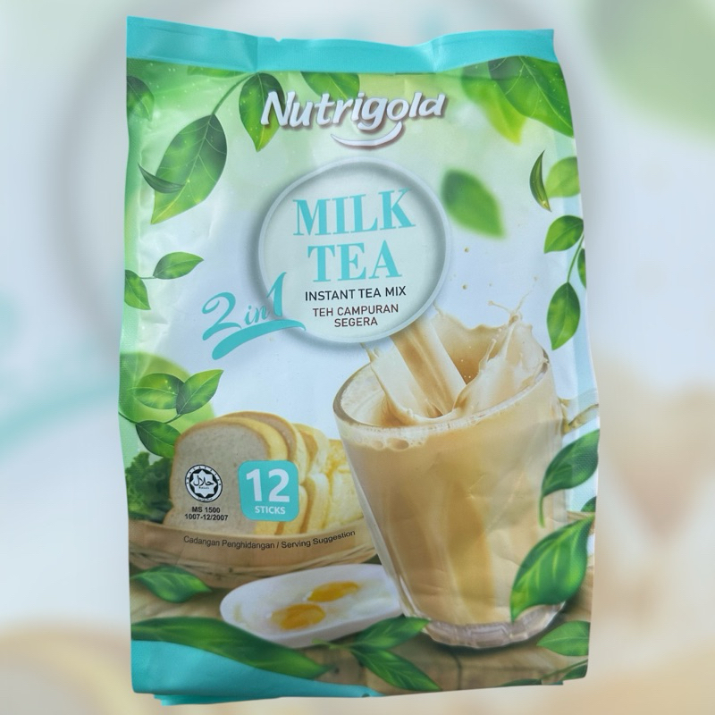 Nutrigold Milk Tea 2 in 1 | Teh Tarik Campuran Segera | Instant Milk ...
