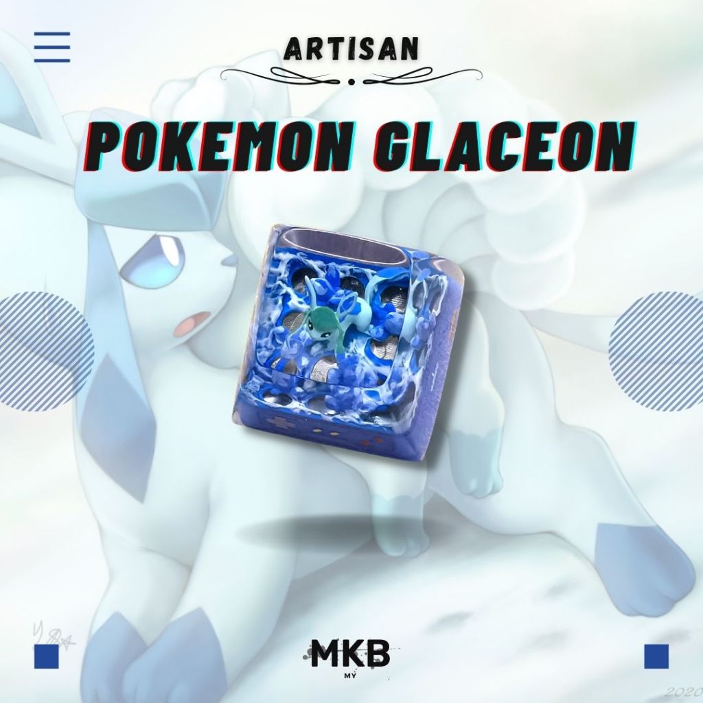 Artisan Pokemon Keycap for Mechanical Gaming Keyboard - Glaceon ...