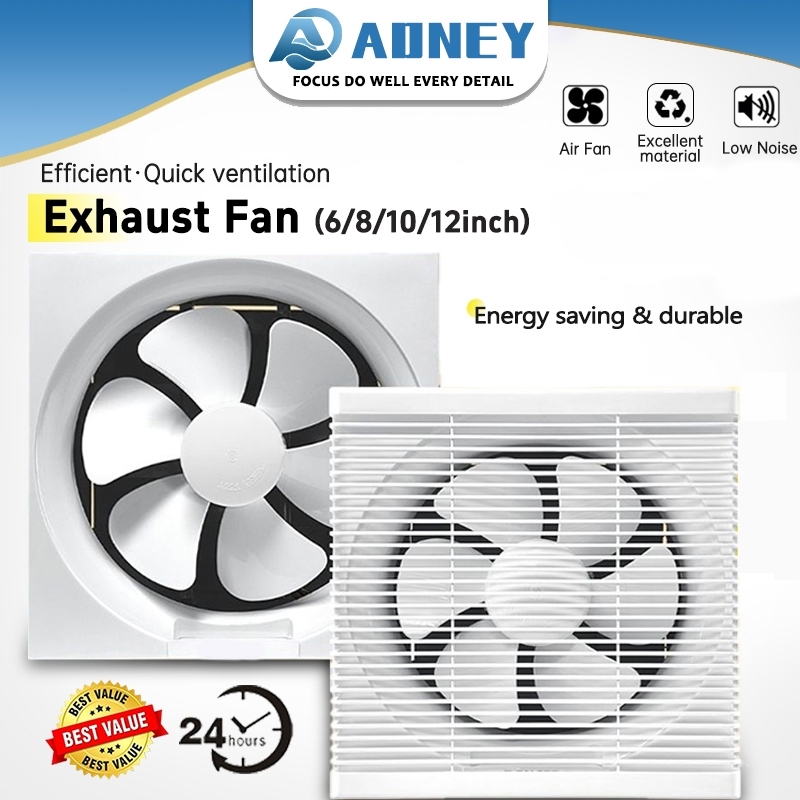 Exhaust Fan Household Ventilation Fan (6-12")Shutter exhaust fan kipas ...