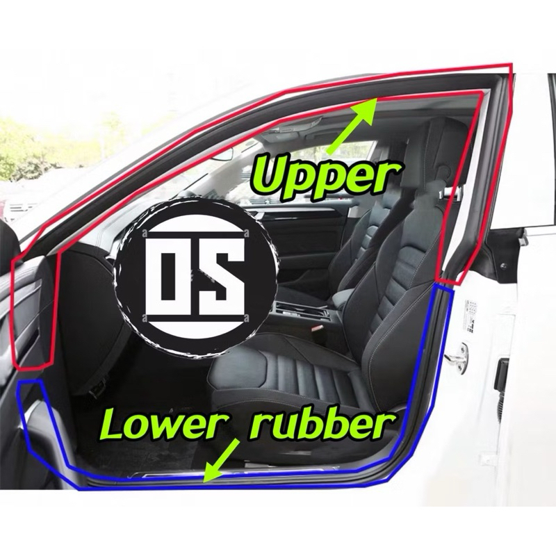 Volkswagen Passat CC 2008-2018 Door BODY INNER RUBBER GETAH ...